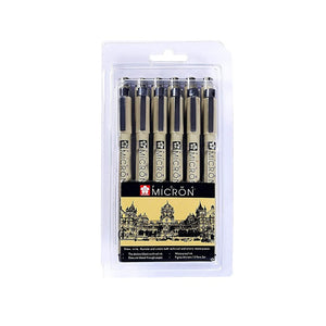 Buy Quality Sakura Pigma Micron Fineliner Sets - Assorted Nibs, Black