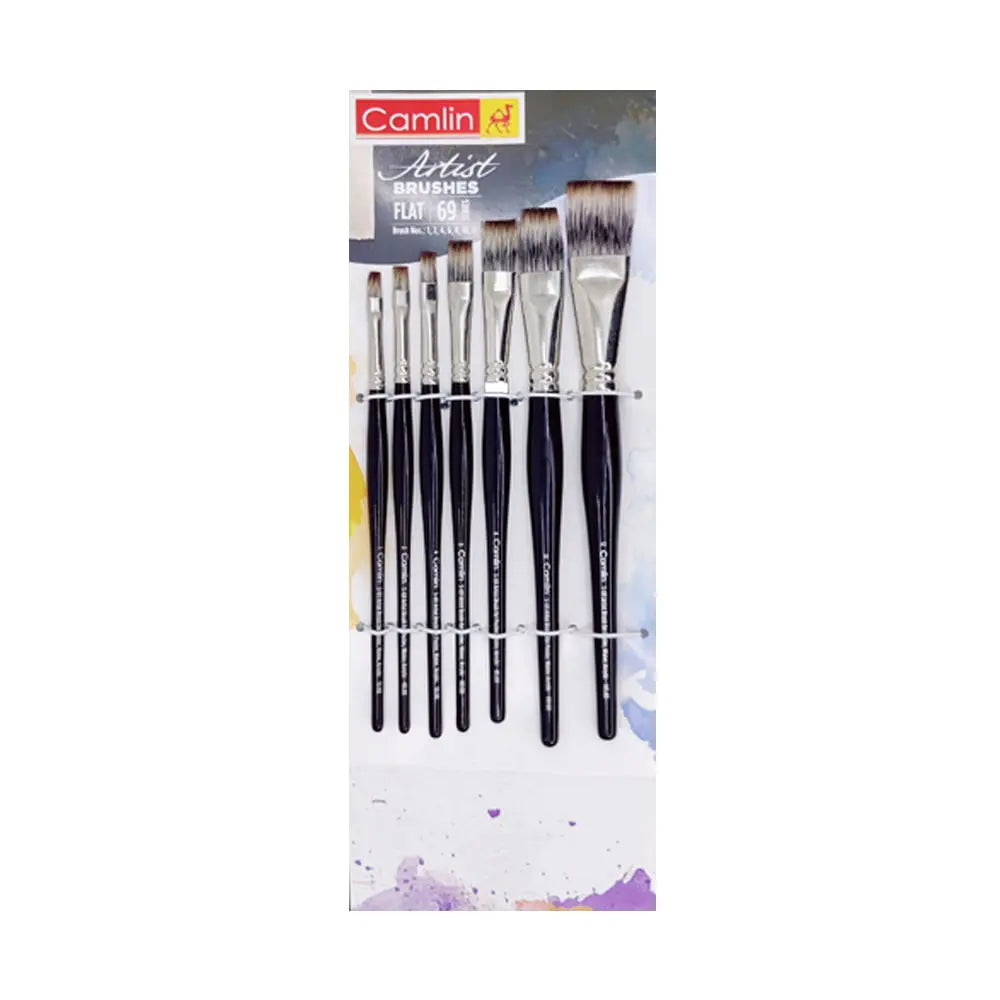 Camel Camlin Artist Brushes Flat 69 Series Set