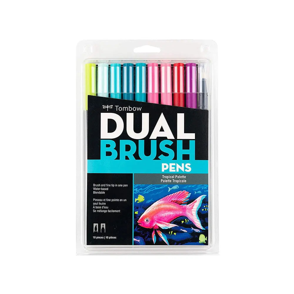 Tombow Dual Brush Pens Colour Set Tropical Palette Canvazo